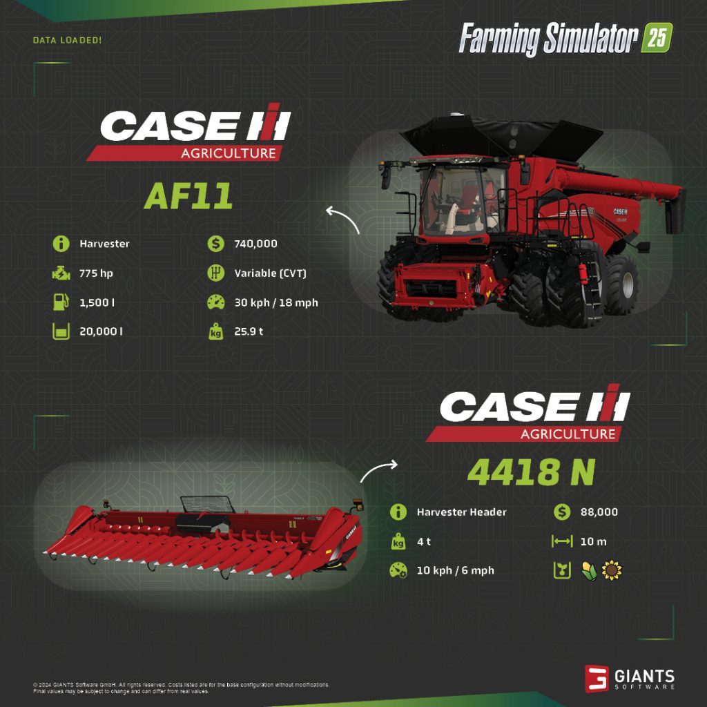 Farming Simulator 25: Updated Fact Sheet Collection