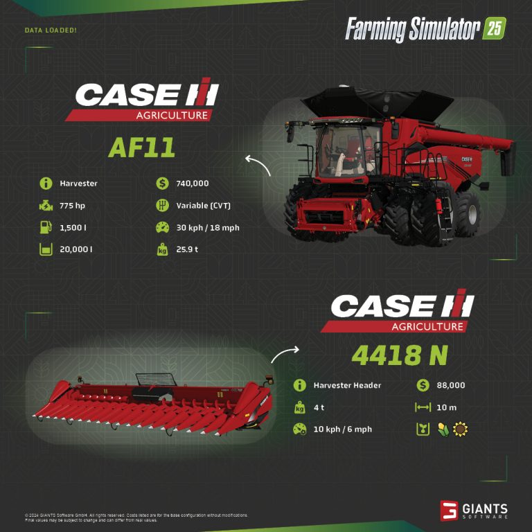 Farming Simulator 25: Updated Fact Sheet Collection