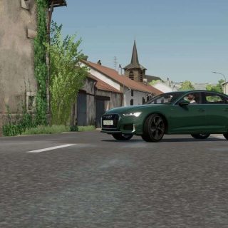 Audi A6 Limousine V1.0 FS22 Mod | Farming Simulator 22 Mod