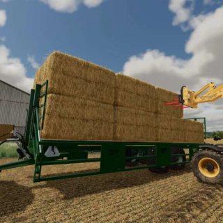 Bailey Bale And Pallet Trailer v2.0.0.1 FS22 Mod | Farming Simulator 22 Mod