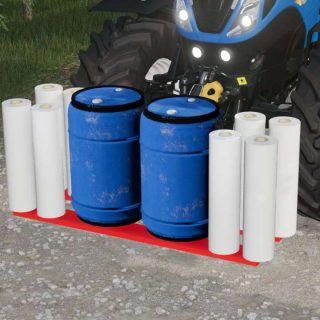 Balewrap/Silage Barrel Holder v1.0 FS22 Mod | Farming Simulator 22 Mod