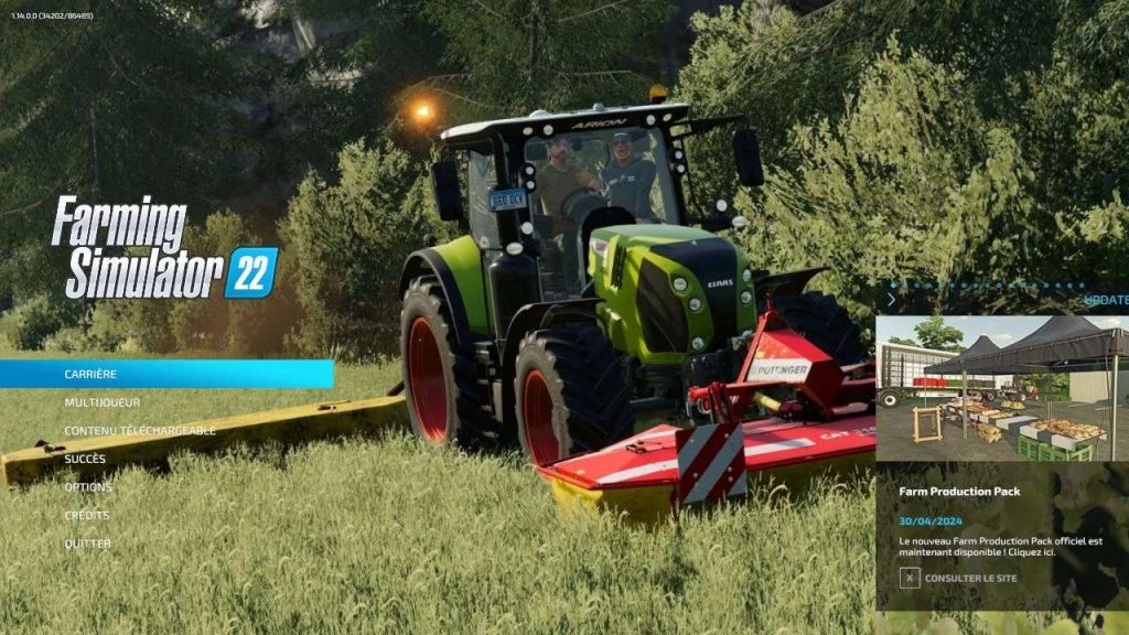 Game menu background BETA v1.0 FS22 Mod | Farming Simulator 22 Mod
