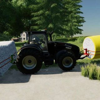 Gooseneck Hitch Adapter With Bale Spikes v1.0 FS22 Mod | Farming ...