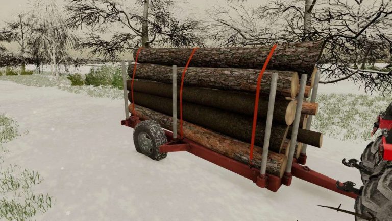 IMT Wood Trailer v1.0 FS22 Mod | Farming Simulator 22 Mod