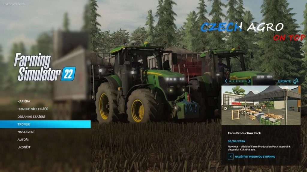 Menu background v1.0 FS22 Mod | Farming Simulator 22 Mod