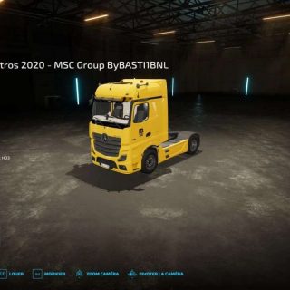 Mercedes Actros 2022 - MSC Group V1.0 FS22 Mod | Farming Simulator 22 Mod