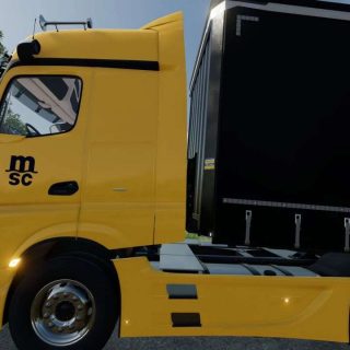Mercedes Actros 2022 - MSC Group V1.0 FS22 Mod | Farming Simulator 22 Mod