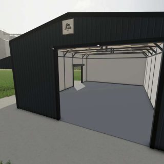 Metal Barn/Garage v1.0 FS22 Mod | Farming Simulator 22 Mod