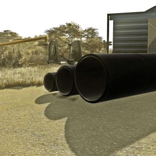 Neat Distribution Corragated Culvert Set v1.0 FS22 Mod | Farming ...