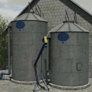 Package Of Small Grain Silos v1.0 FS22 Mod | Farming Simulator 22 Mod