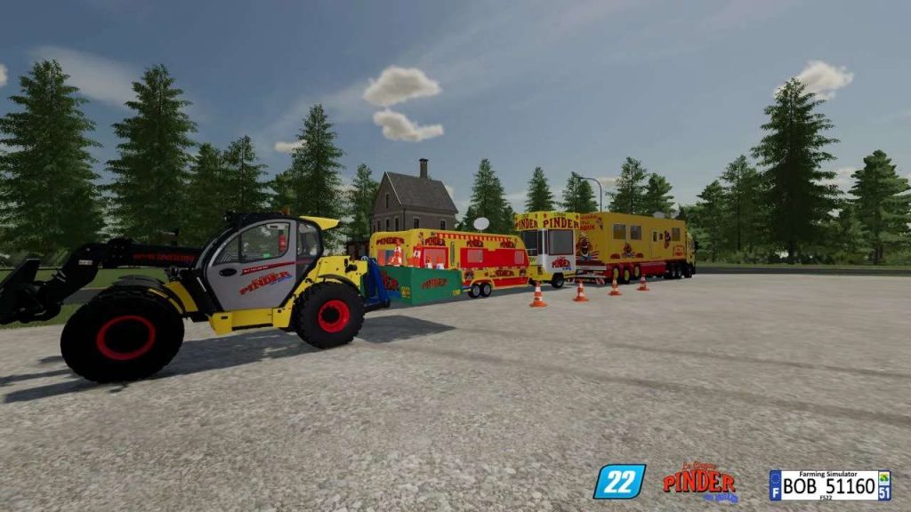 PINDER construction cone v1.0 FS22 Mod | Farming Simulator 22 Mod