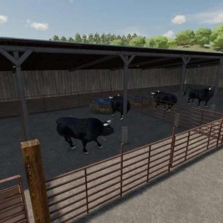 Placeable Bulls v1.0 FS22 Mod | Farming Simulator 22 Mod
