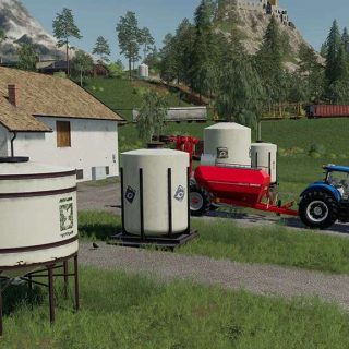 Placeable Refill Tanks v2.0 FS22 Mod | Farming Simulator 22 Mod