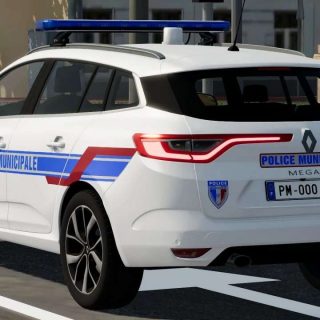 Renault Megane IV Phase 1 (Police Municipale) v1.0 FS22 Mod | Farming ...