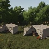 Seasonal Tents v1.0.0.1 FS22 Mod | Farming Simulator 22 Mod