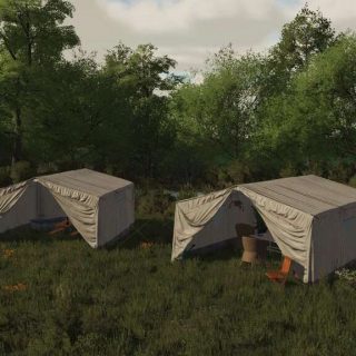 Seasonal Tents v1.0.0.1 FS22 Mod | Farming Simulator 22 Mod