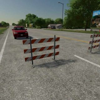 Traffic Cones And Barricades v1.0.0.1 FS22 Mod | Farming Simulator 22 Mod
