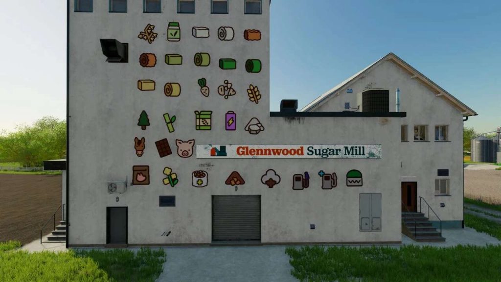 Wall logos v1.0 FS22 Mod | Farming Simulator 22 Mod