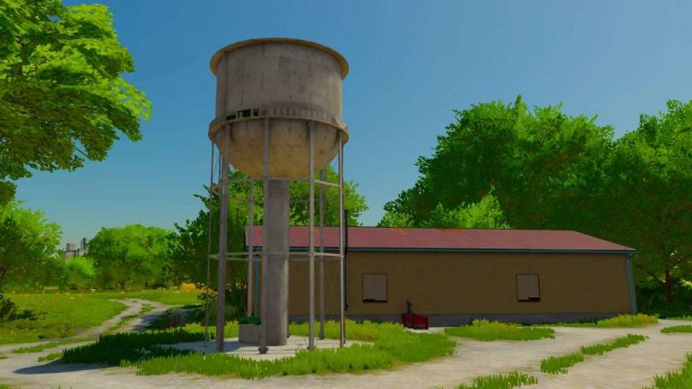 Water Tower v1.0 FS22 Mod | Farming Simulator 22 Mod