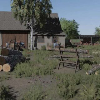 Wood Cutting Stand v1.0 FS22 Mod | Farming Simulator 22 Mod