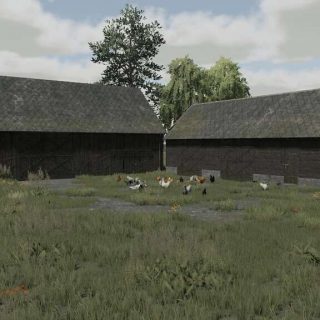 Wooden Buildings Pack v1.0 FS22 Mod | Farming Simulator 22 Mod