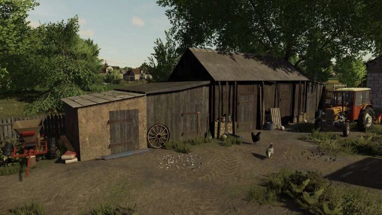 Wooden Buildings v1.0 FS22 Mod | Farming Simulator 22 Mod