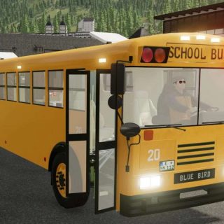 1991 Blue Bird v1.0 FS22 Mod | Farming Simulator 22 Mod