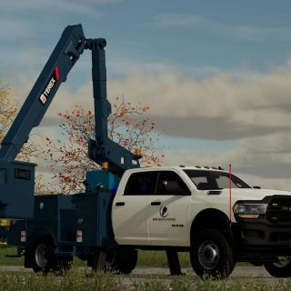 2020 Ram 5500 Bucket Truck v1.0 FS22 Mod | Farming Simulator 22 Mod