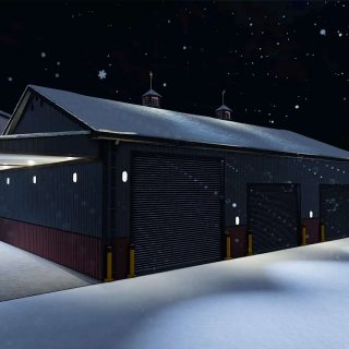 3 Stars Garage WITH WORKSHOP AREA v1.0 FS22 Mod | Farming Simulator 22 Mod