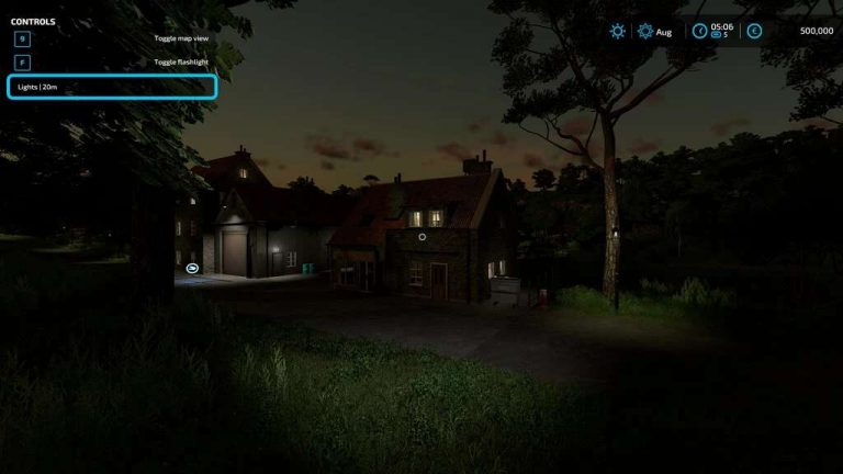 Adjustable Personal Light v1.0 FS22 Mod | Farming Simulator 22 Mod