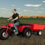 Agri Fab ATV Trailer v1.0 FS22 Mod | Farming Simulator 22 Mod