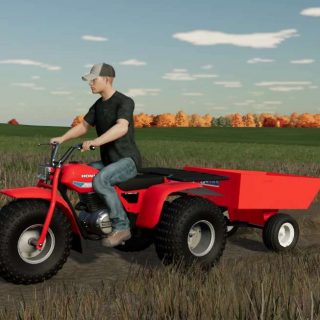Agri Fab ATV Trailer v1.0 FS22 Mod | Farming Simulator 22 Mod