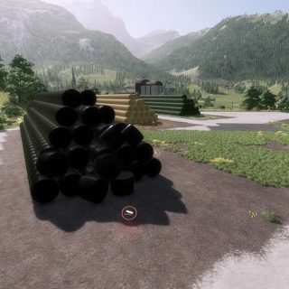 Automatic Round Bale Stacks v1.0 FS22 Mod | Farming Simulator 22 Mod