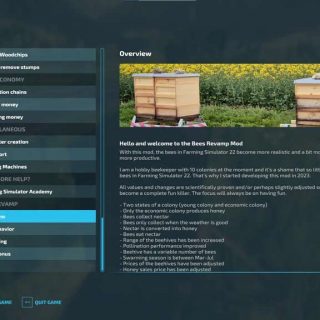 Bees Revamp v1.1 FS22 Mod | Farming Simulator 22 Mod