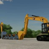 CAT 349 - 352 Next Gen Pack v1.0 FS22 Mod | Farming Simulator 22 Mod
