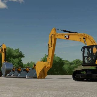 CAT 349 - 352 Next Gen Pack v1.0 FS22 Mod | Farming Simulator 22 Mod
