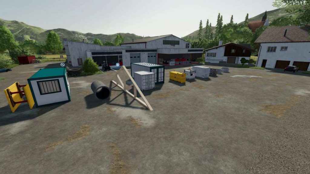 Construction Item Pack v1.0 FS22 Mod | Farming Simulator 22 Mod
