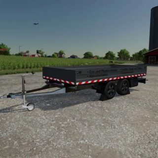 Construction yard Stani trailer v1.1 FS22 Mod | Farming Simulator 22 Mod
