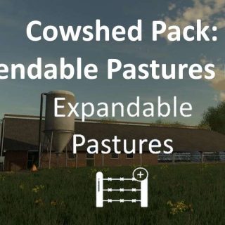 Cowshed Pack Expandable Pastures Ready v1.0 FS22 Mod | Farming ...