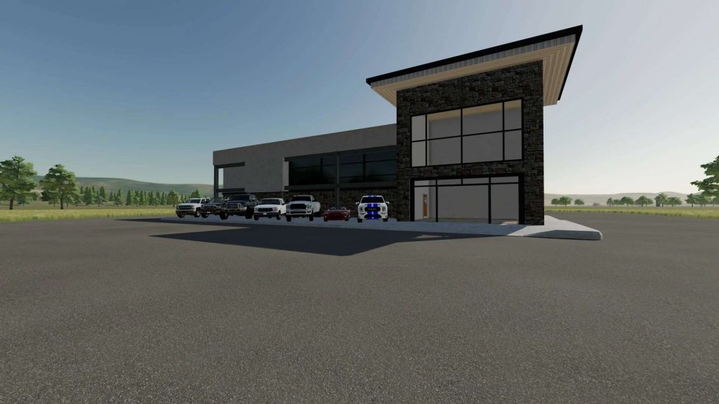Dealership Building Placeable v1.0 FS22 Mod | Farming Simulator 22 Mod