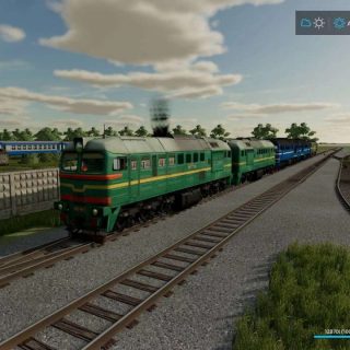 Diesel locomotives of the Lugansk plant v1.0 FS22 Mod | Farming ...
