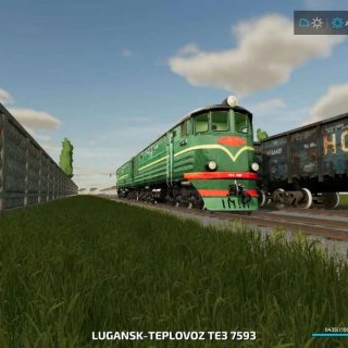 Diesel locomotives of the Lugansk plant v1.0 FS22 Mod | Farming ...