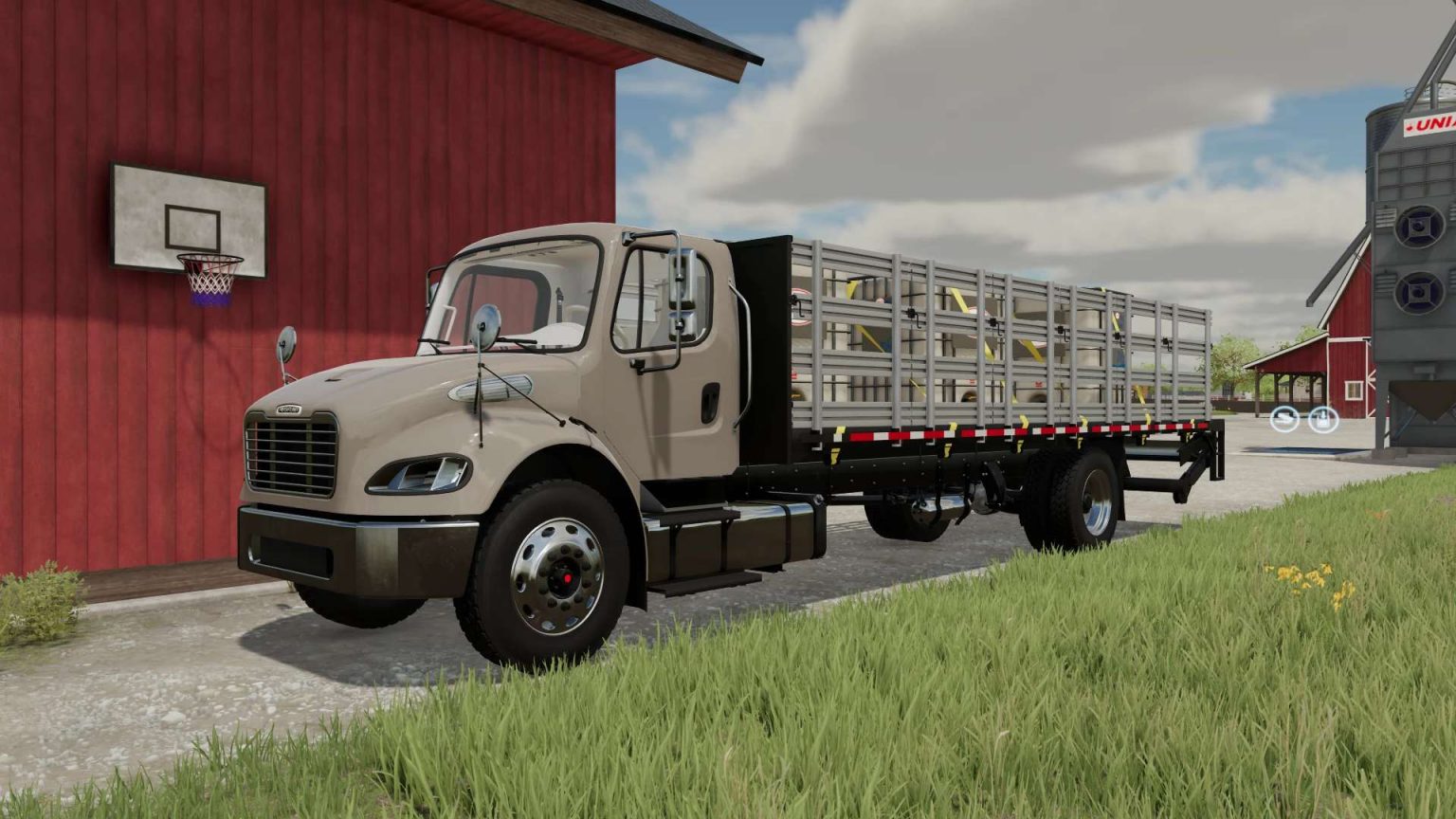 Freightliner M2 Stakebed v1.0 FS22 Mod | Farming Simulator 22 Mod