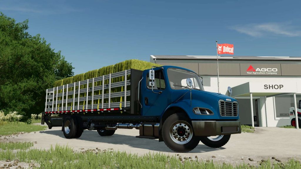 Freightliner M2 Stakebed v1.1 FS22 Mod | Farming Simulator 22 Mod