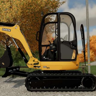 John Deere 35C ZTS Mini-Excavator v1.0 FS22 Mod | Farming Simulator 22 Mod