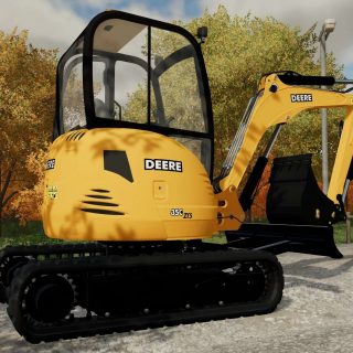 John Deere 35C ZTS Mini-Excavator v1.0 FS22 Mod | Farming Simulator 22 Mod