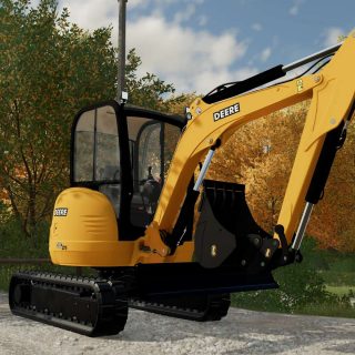 John Deere 35C ZTS Mini-Excavator v1.0 FS22 Mod | Farming Simulator 22 Mod