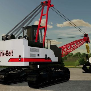 Link Belt 4040 Grapple Yarder v1.0 FS22 Mod | Farming Simulator 22 Mod