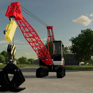 Link Belt 4040 Grapple Yarder v1.0 FS22 Mod | Farming Simulator 22 Mod