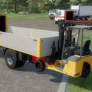 MAN 19.322 With Sliding Curtain v1.0 FS22 Mod | Farming Simulator 22 Mod